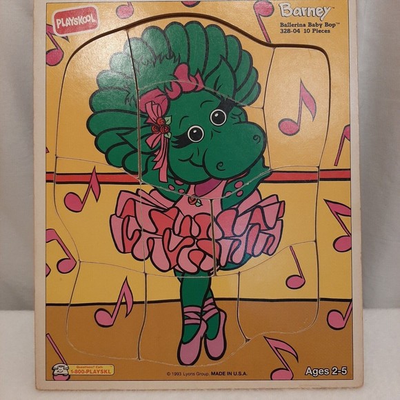 Playskool | Toys | Barney Ballerina Baby Bop Piece Vintage Puzzle 1993 ...